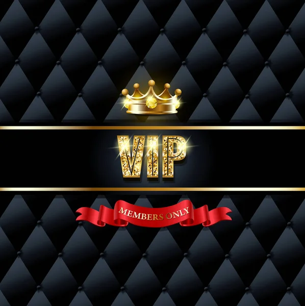 Vip Members Black Abstract Background Vector Illustration — Stock ...