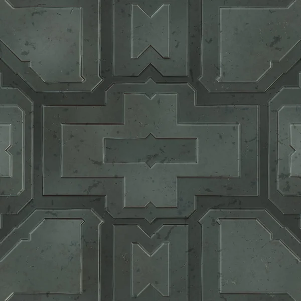Seamless Scifi Panels Futuristic Texture Spaceship Hull Geometric ...