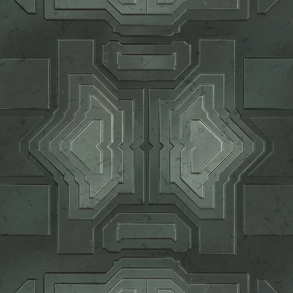 Seamless Scifi Panels Futuristic Texture Spaceship Hull Geometric ...