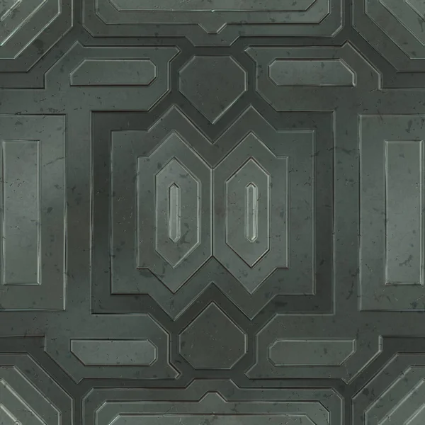 Seamless Scifi Panels Futuristic Texture Spaceship Hull Geometric ...