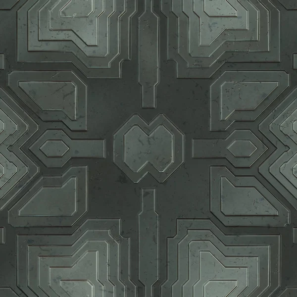 Seamless Scifi Panels Futuristic Texture Spaceship Hull Geometric ...