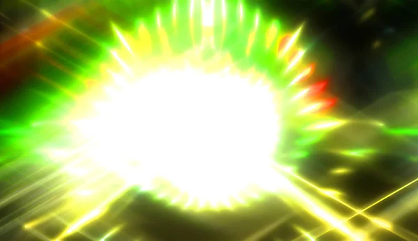 Pretty background of crossing beams of light and glowing particles ...