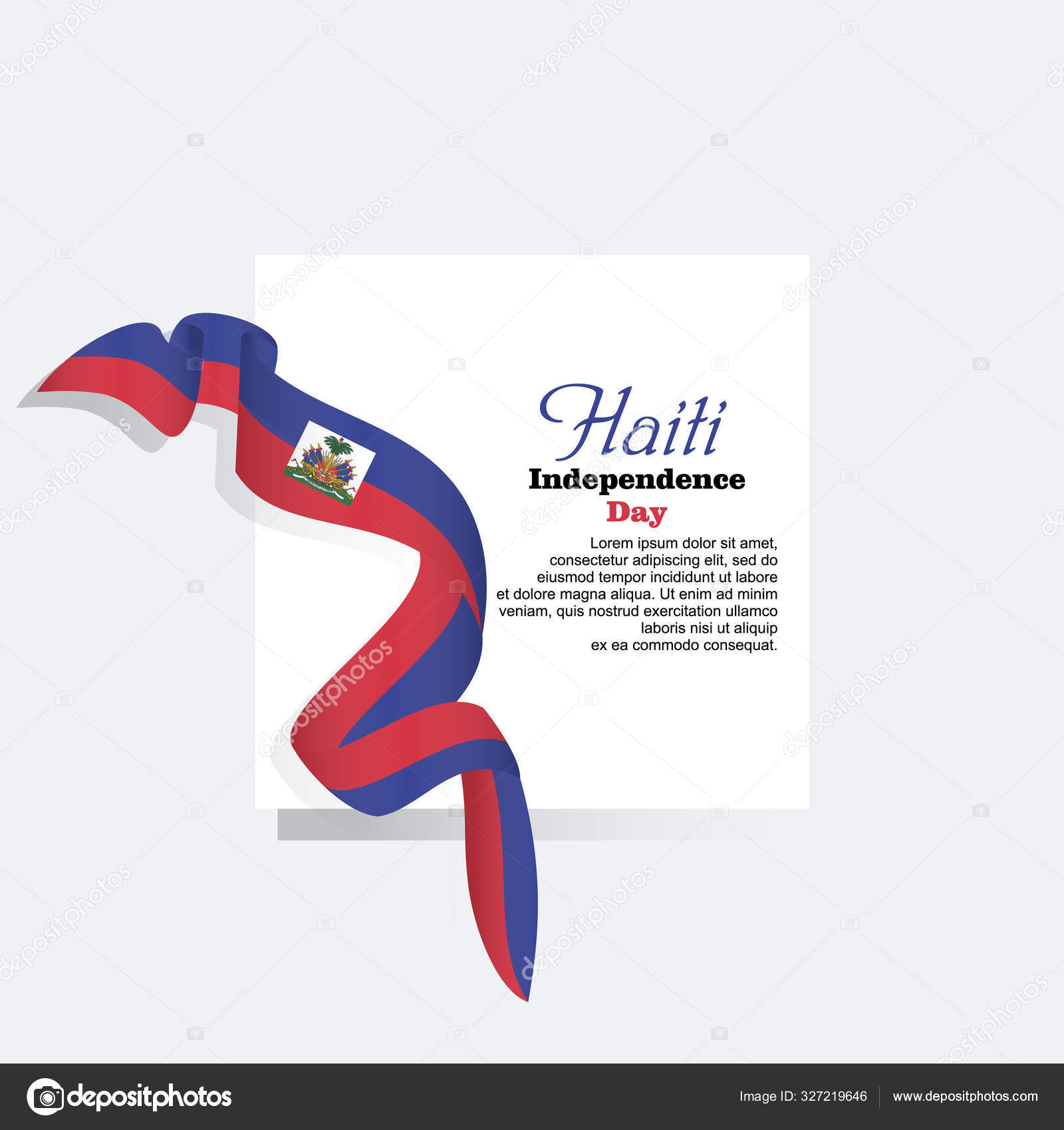 Happy Haiti Independence Day Template Design Vector Image Design Stock ...