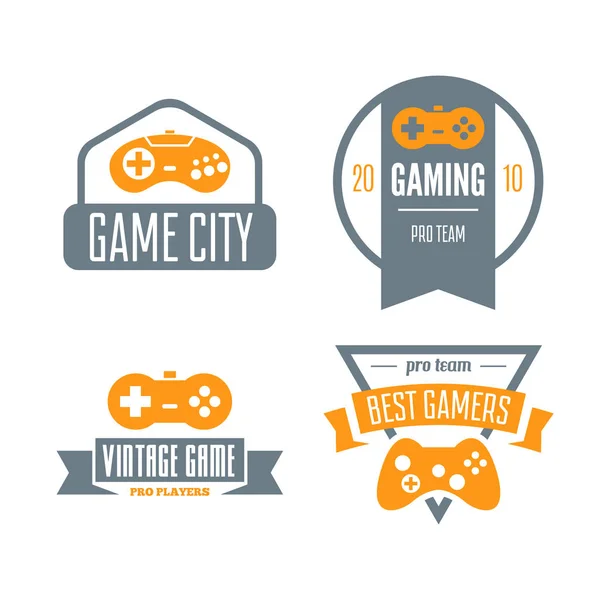 Vector game play joystick in vintage style. Design elements, icons ...