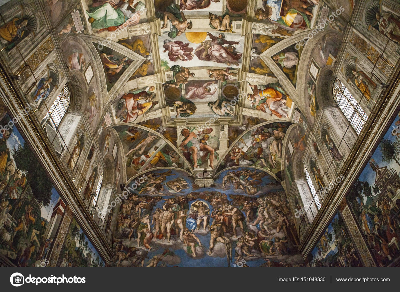 Sistine chapelin Vatican city museum, Rome, Italy. – Stock Editorial ...