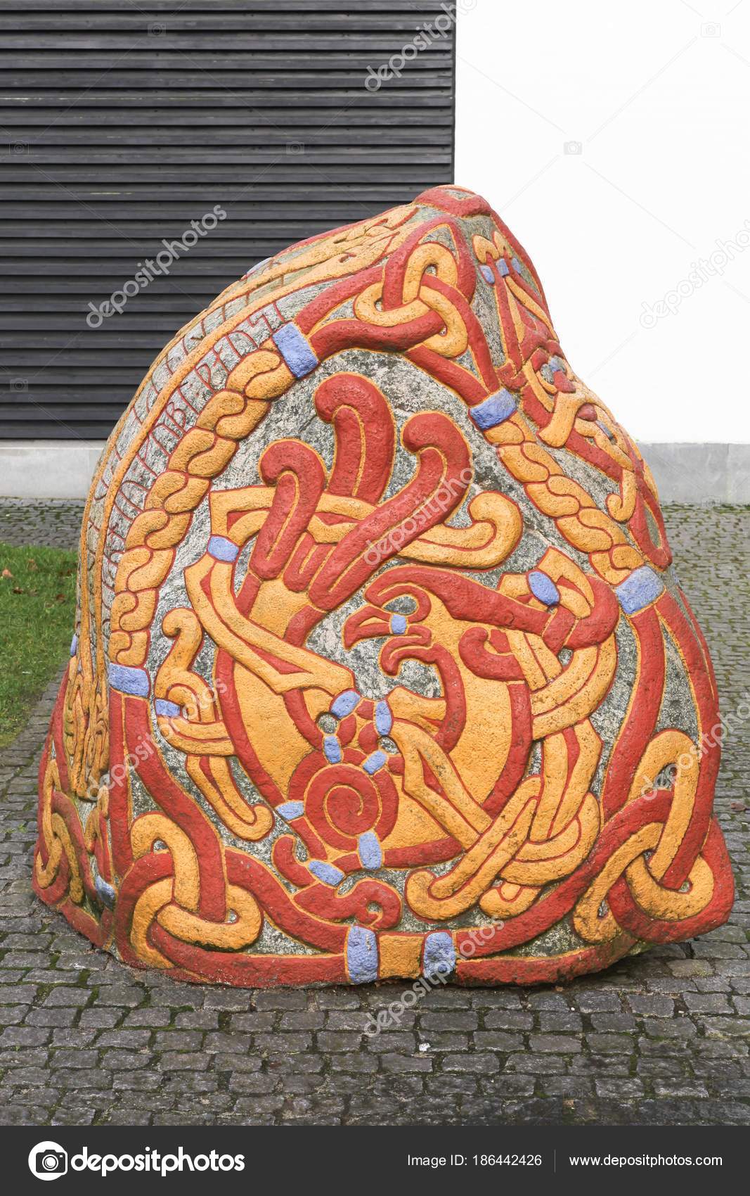 Jelling Denmark January 2018 Runestone National Viking Museum Jelling ...