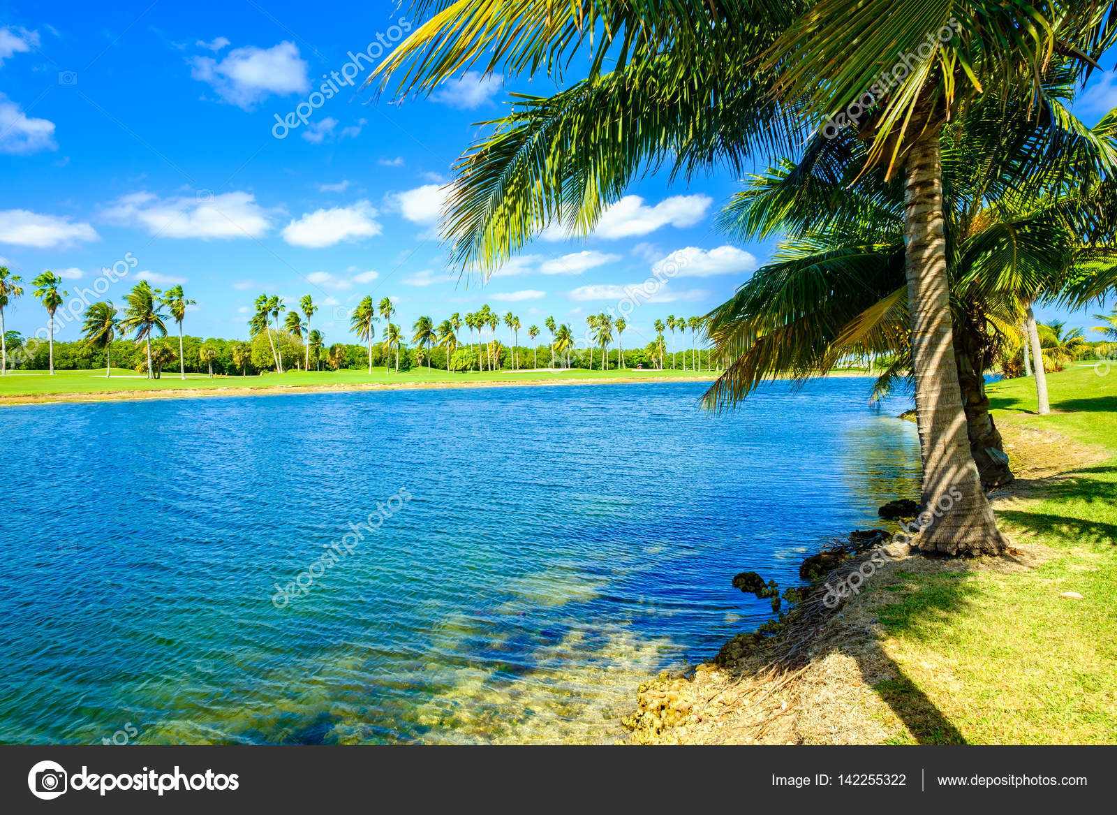 Beautiful golf course — Stock Photo © fotoluminate #142255322