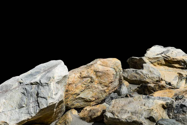 Rock Isolated Black Background — Stock Photo © moderngolf #326611328