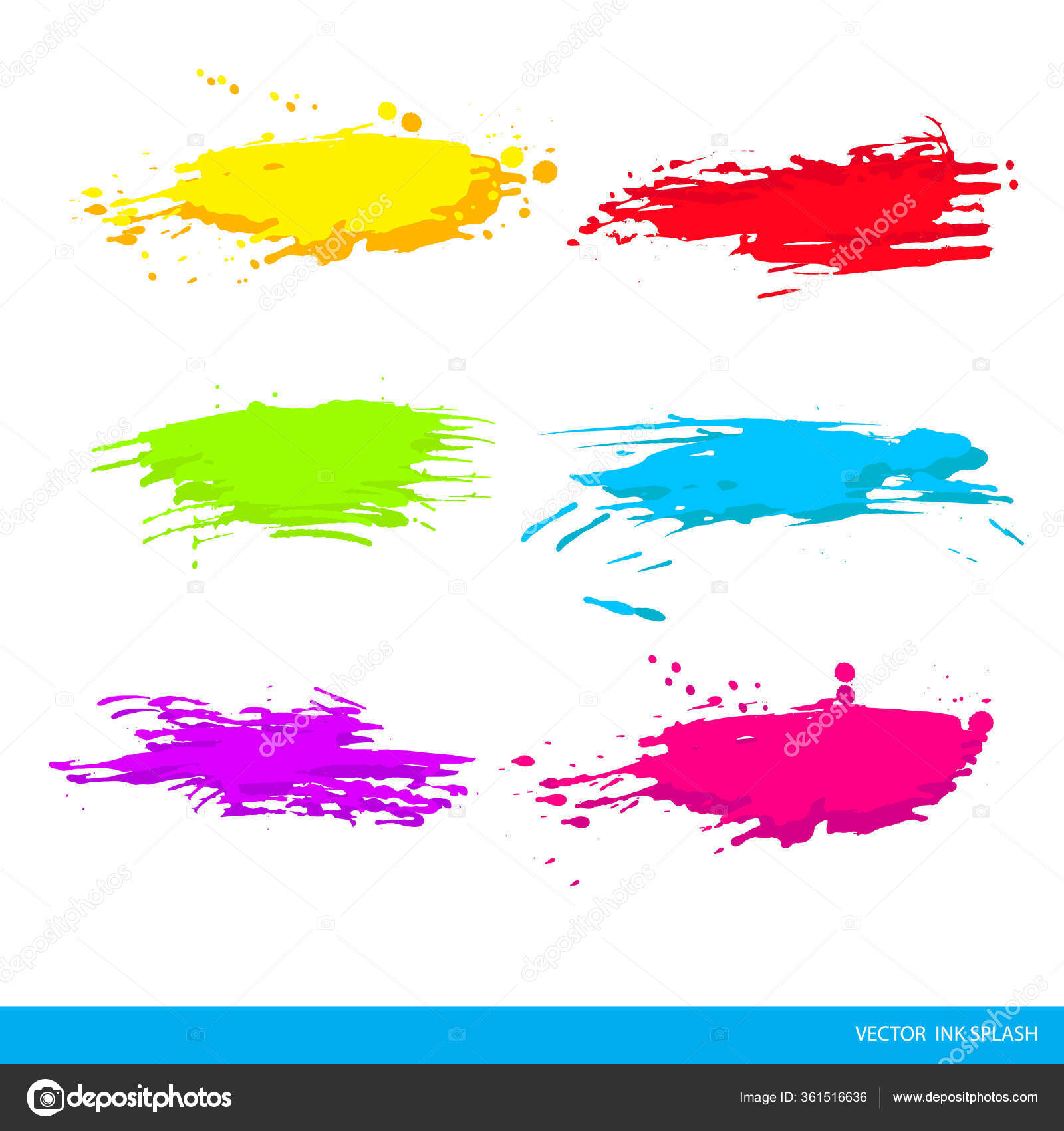 Vector Ink Splashes Vector Illustration Stock Vector by ©moderngolf ...
