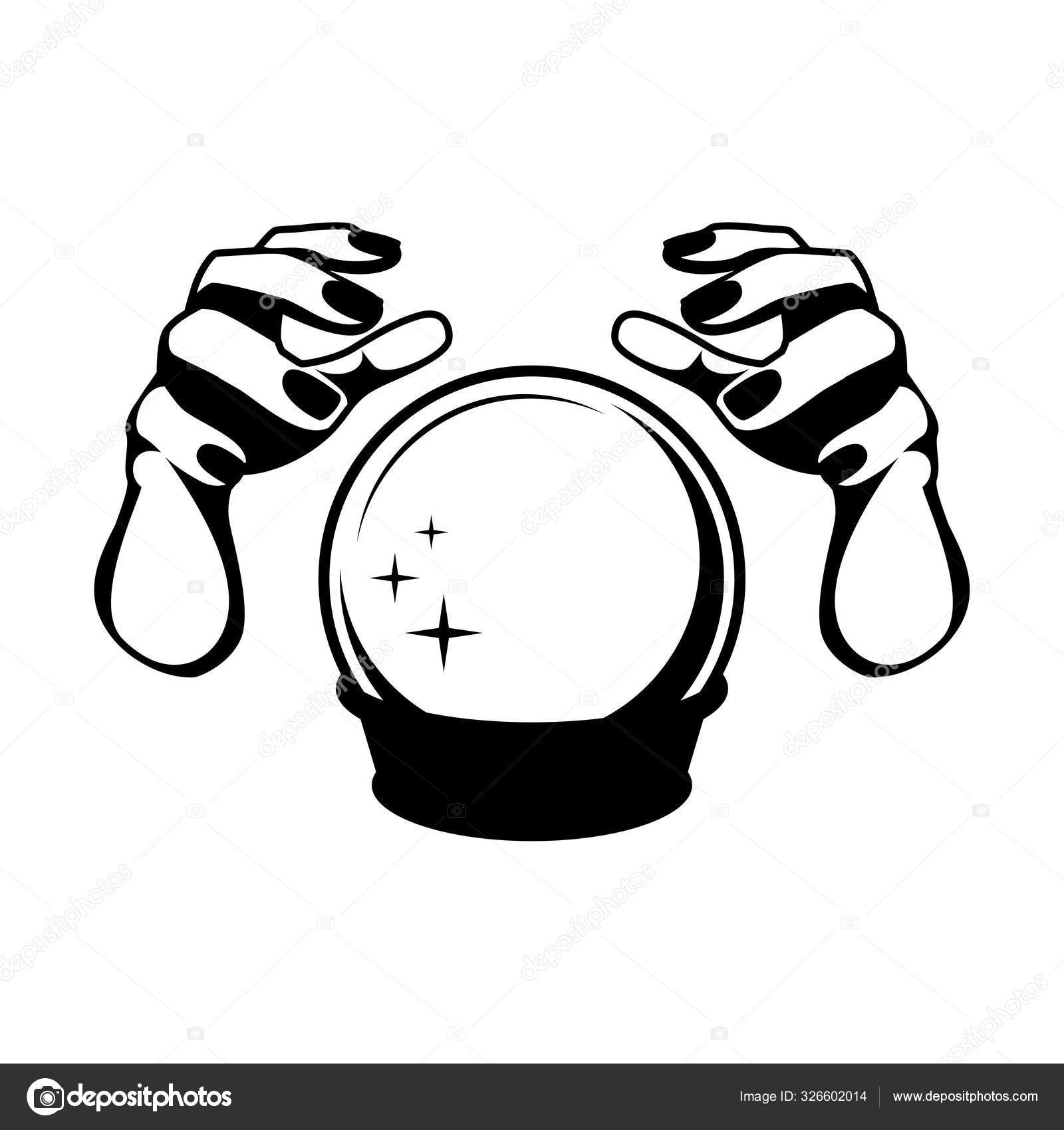 Fortune Teller Crystal Ball Drawing