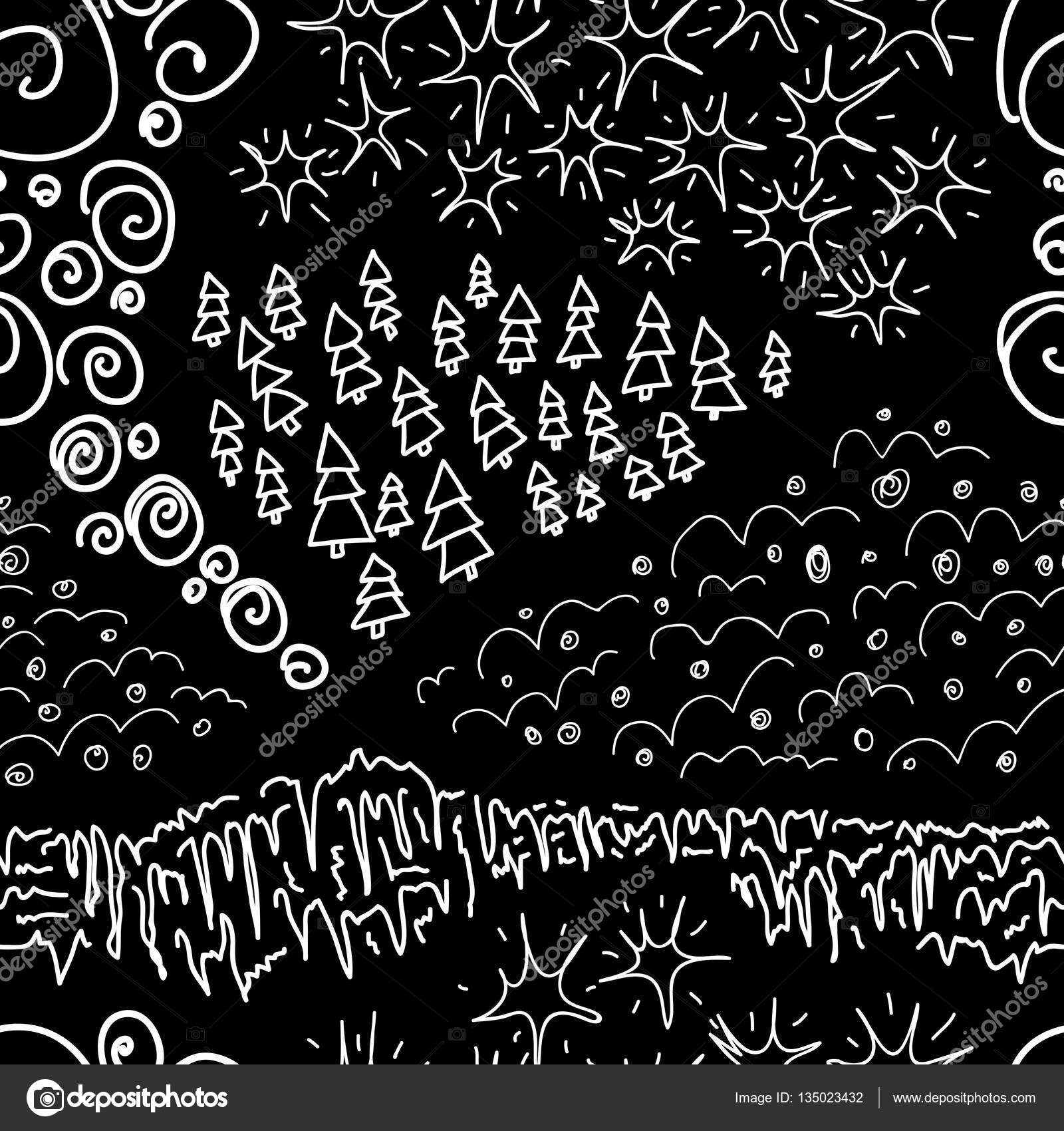 Seamless background of Doodle Stock Vector by ©murr-ma 135023432