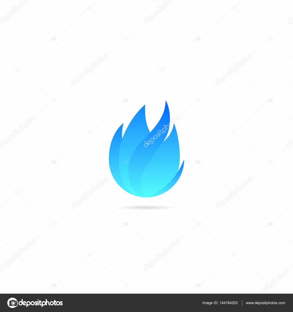 Blue fire logo — Stock Vector © murr-ma #144164203