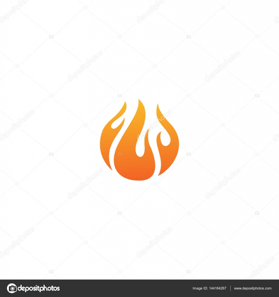 Orange fire logo Stock Vector Image by ©murr-ma #144164267