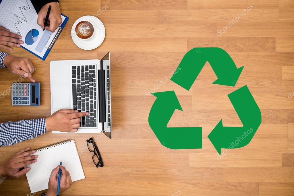 Recycle Green bio eco forest saving environment harmony ecosyst Stock ...