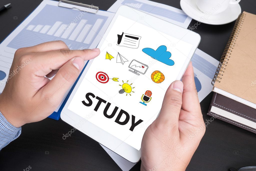 ESTUDIO Estudiar duro y los estudiantes que estudian la educación de ...