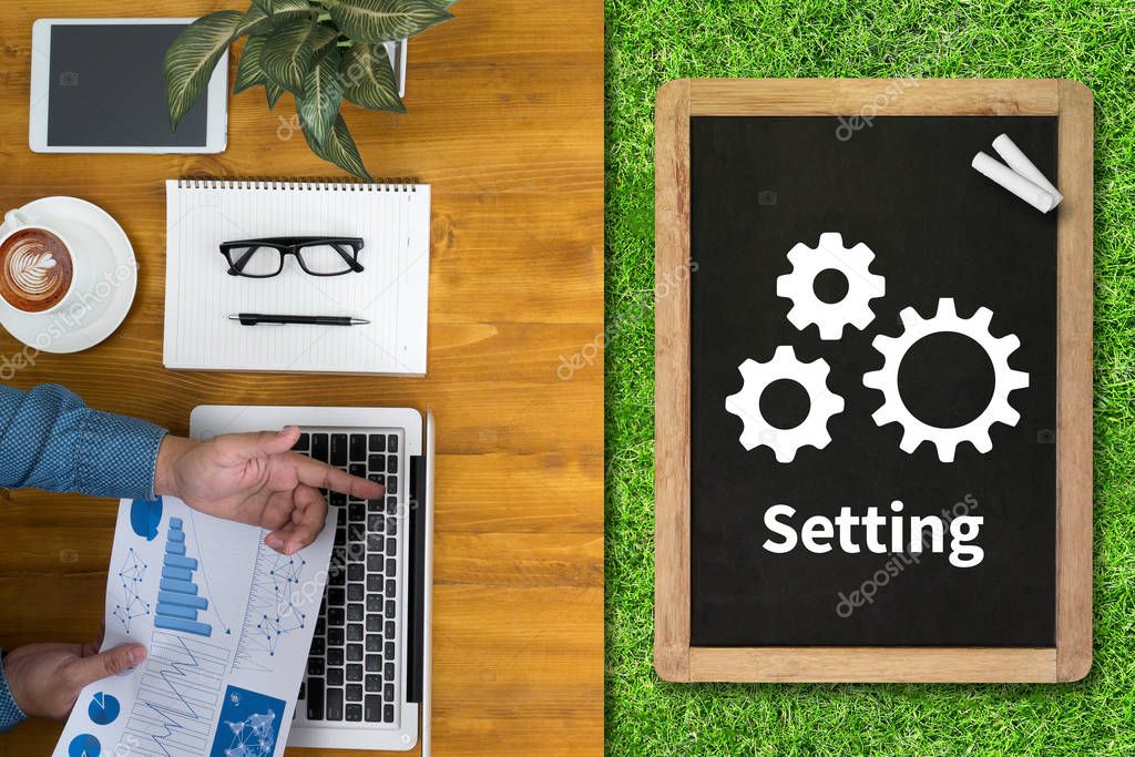 Configuration Setup Tools Setup and wheel mechanism Setting Con Stock ...