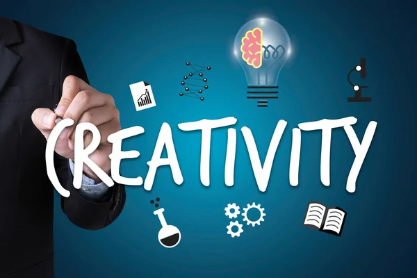 CREATIVITY Creative and Design Thinking Innovation Process crea | Stock ...