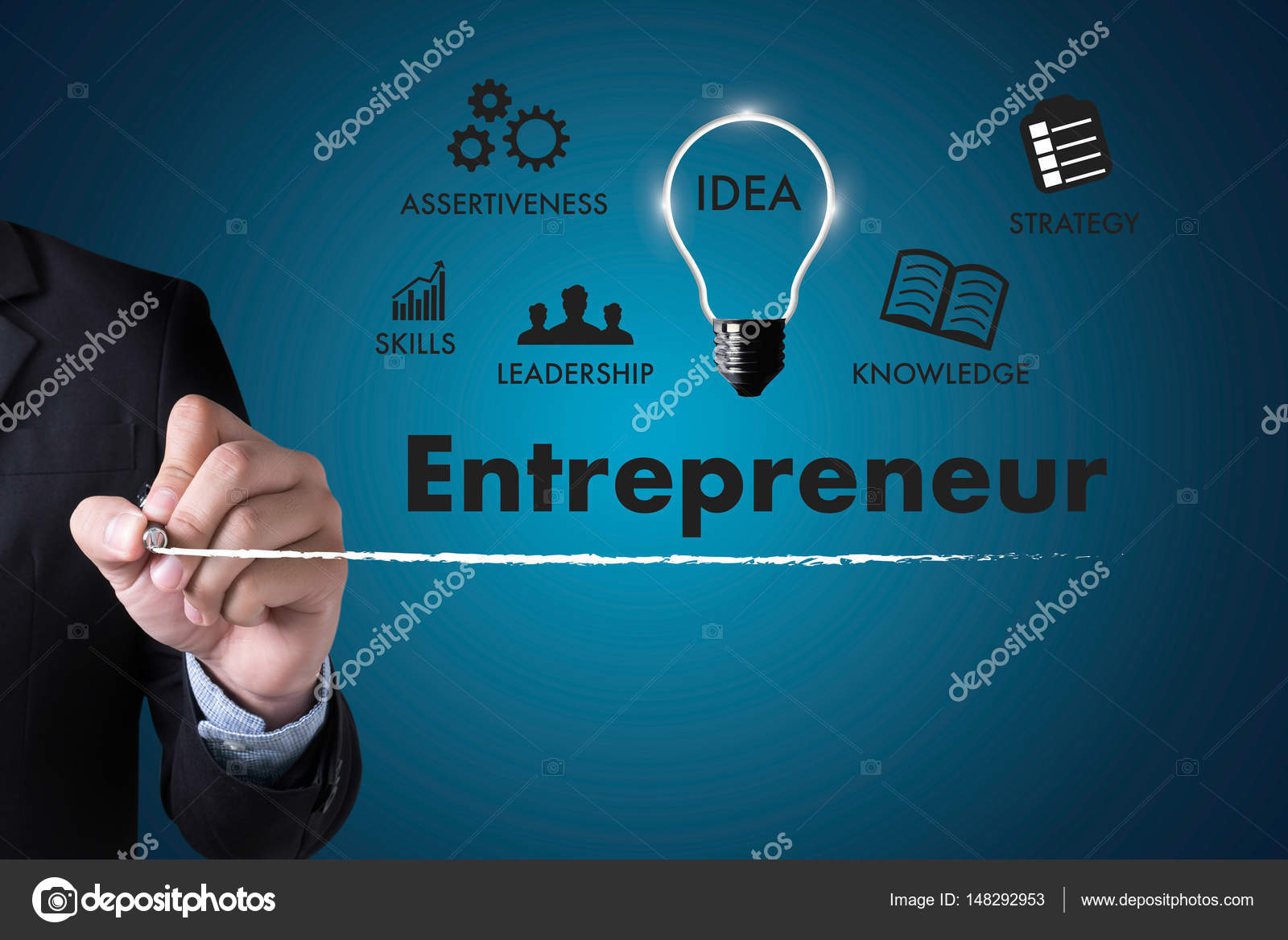 Entrepreneur team working in office. using digital tablet and la ...