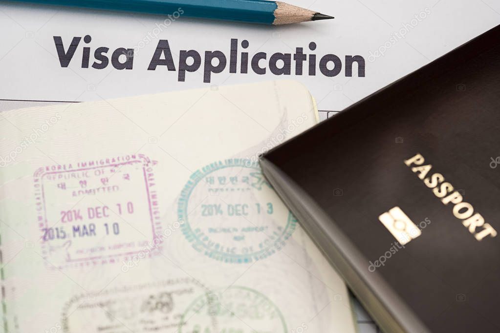 Formulario de solicitud de visa para viajar Inmigración un documento 2023