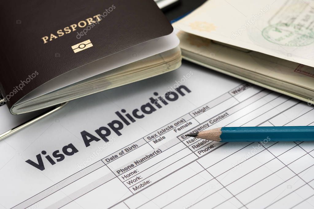 Formulario de solicitud de visa para viajar Inmigración un documento 2024
