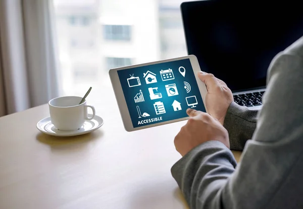 Accessible Welcome Greeting Welcoming Approachable Access Enter — Stock ...