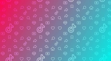 tiktok background free vector eps, cdr, ai, svg vector illustration ...