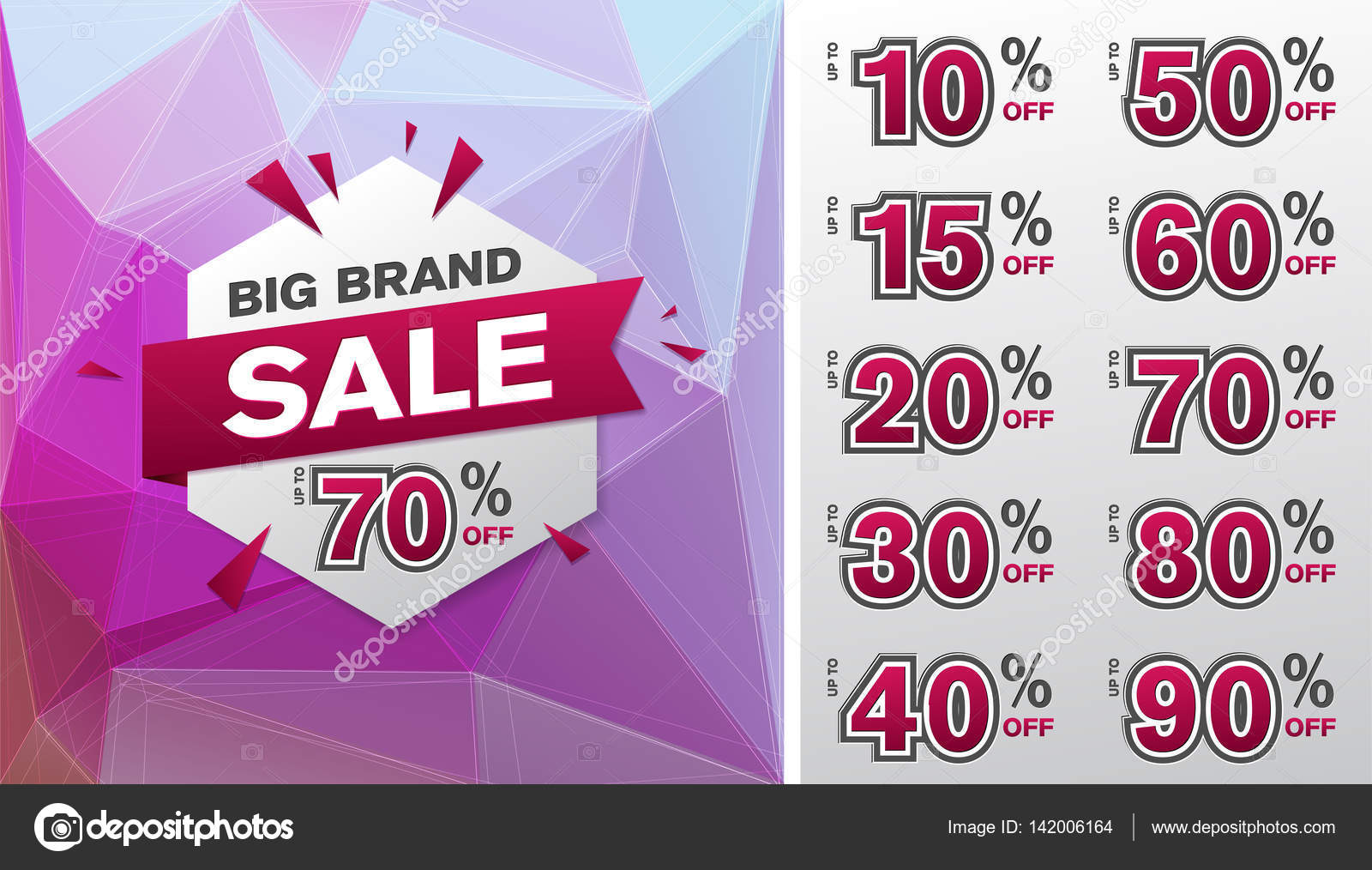 Hexagon shape with SALE signs on triangle background Stock Vector Image ...