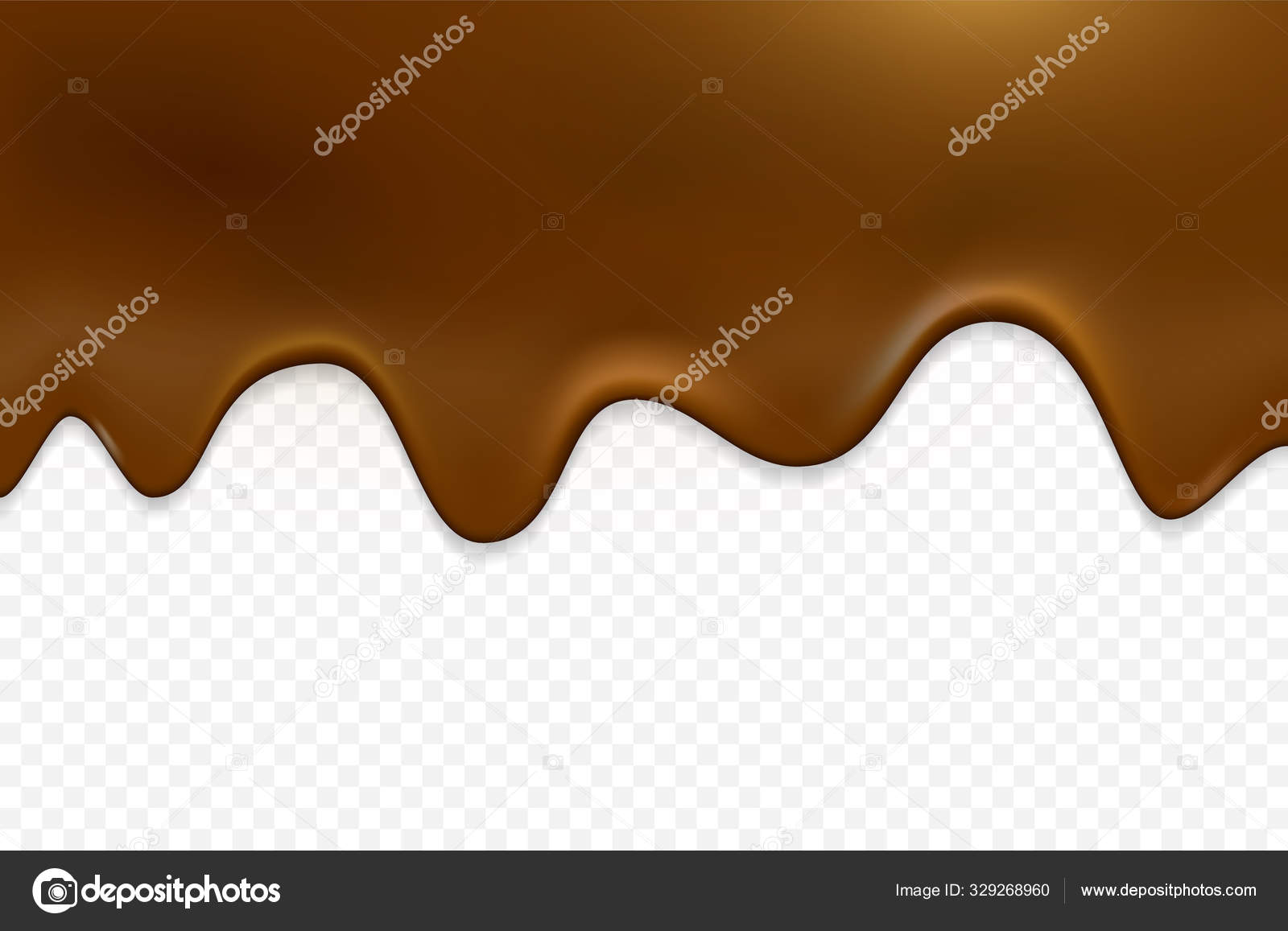 Flowing chocolate on transparent background Stock Vector by ©Machacek ...