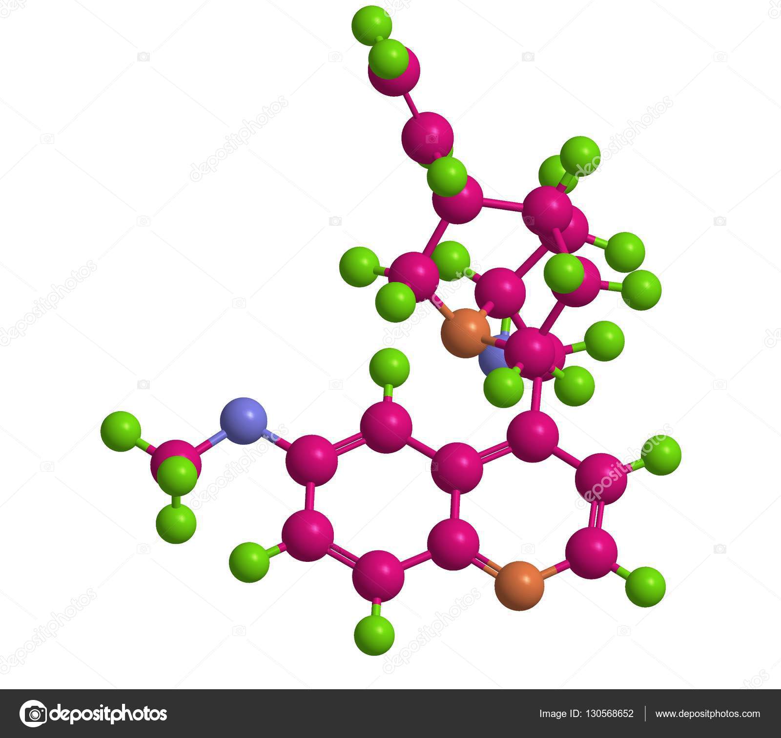 Quinine - molecular structure — Stock Photo © Raimund14 #130568652