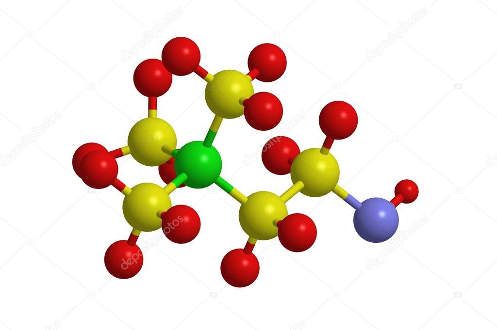 Estructura molecular de la colina, representación 3D 2025