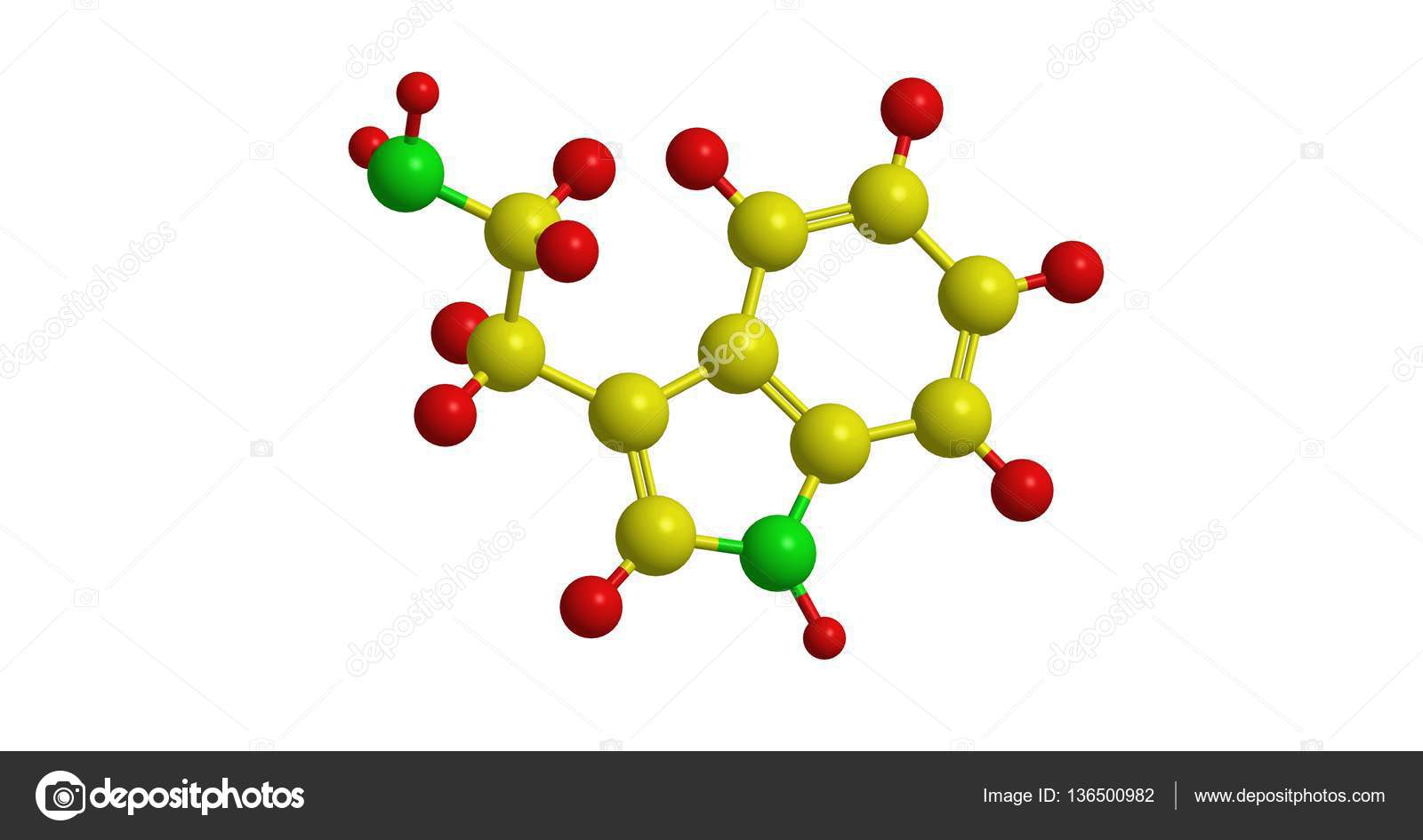 Molecular structure of tryptamine — Stock Photo © Raimund14 #136500982