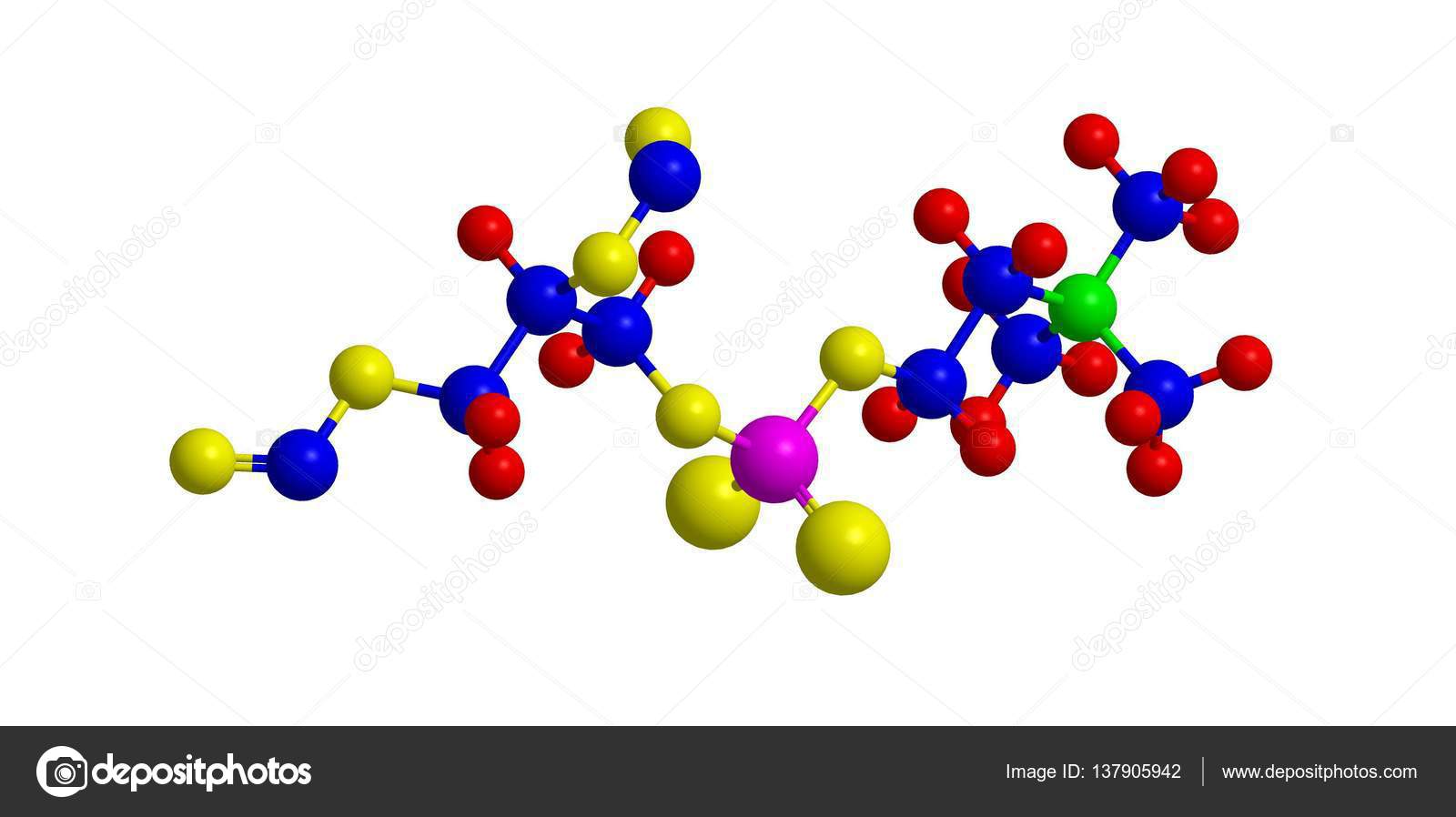 Estructura molecular de la fosfatidilcolina, representación 3D ...