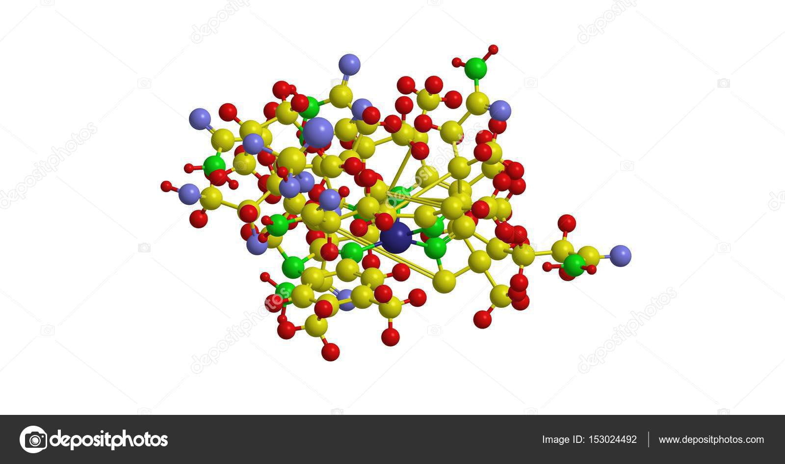 Molecular structure of cobalamin (vitamin B12) — Stock Photo ...