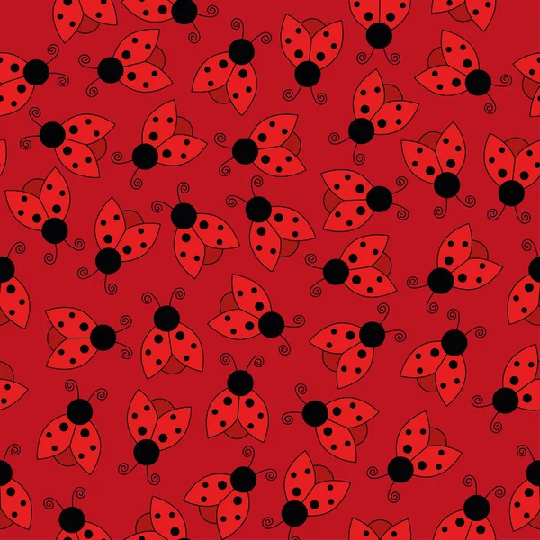 Ladybug seamless pattern Vector Art Stock Images | Depositphotos