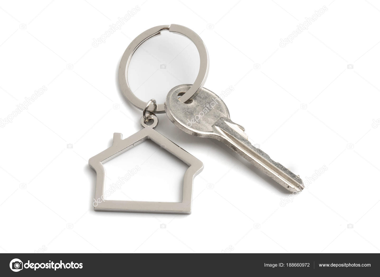 House key isolated on white — Stock Photo © onairjiw #188660972