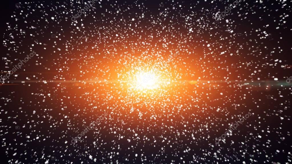 Dust particle explosion, Light ray effect. Stock Photo by ©koko-tewan ...