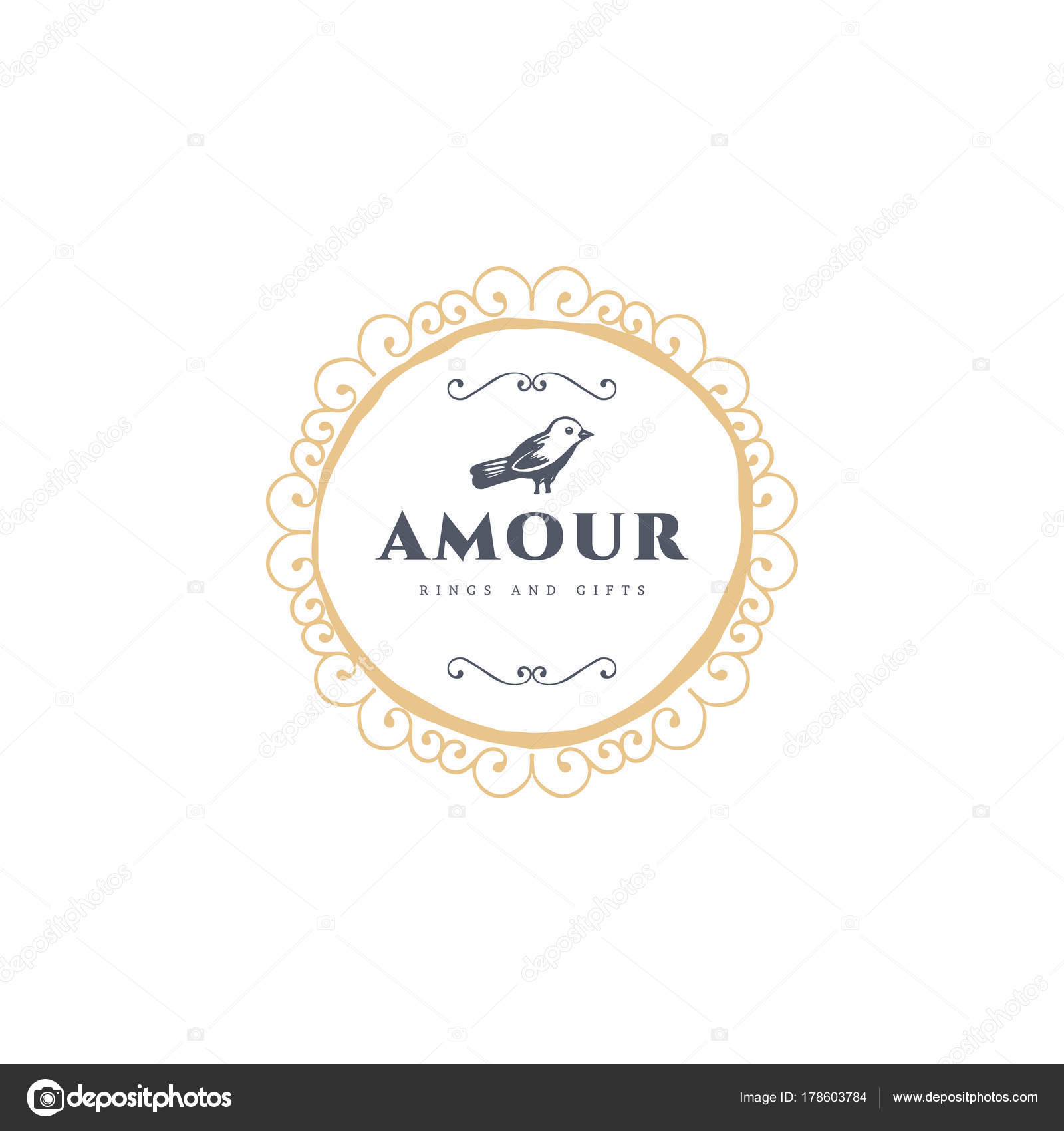 Flourish vector logo Stock Vector by ©Liubou 178603784