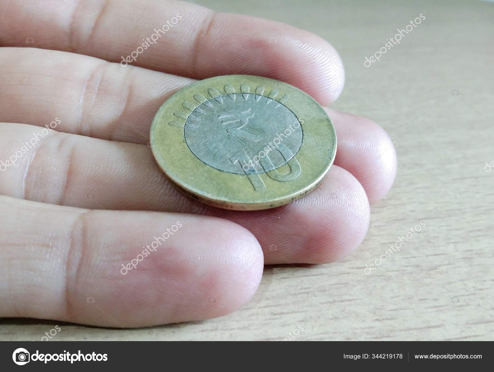 Coin Hand Rupees Indian Currency Coin Budget 2021 Saving Business ...