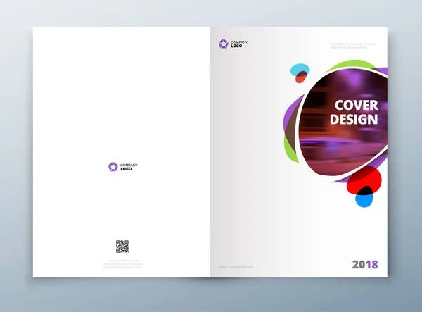 Desain Brosur Merah. Templat A4 Cover untuk Brochure, Report, Catalog ...