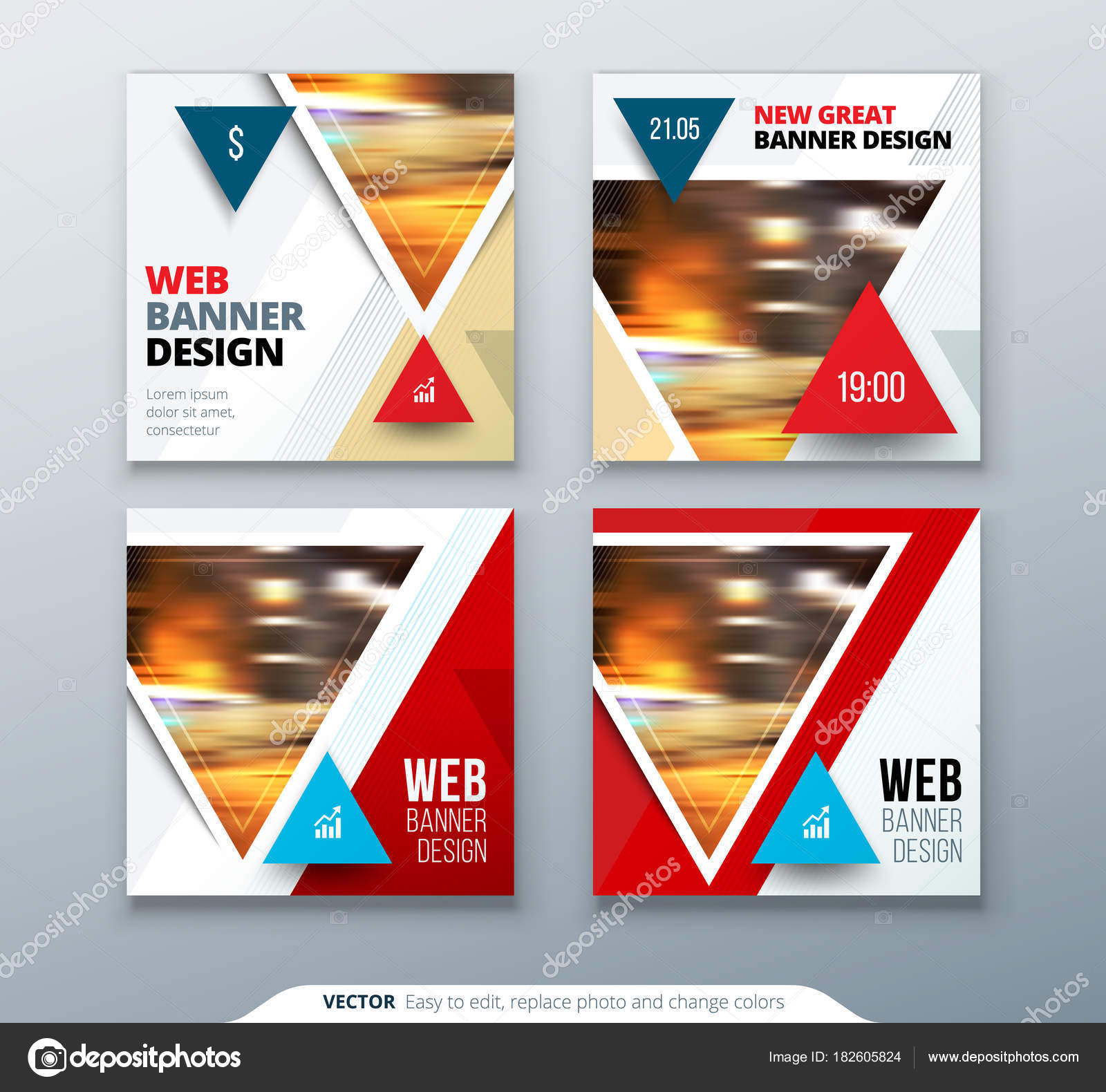 Banner Triangular Vectorial 19,312 Guirlande Triangle Stock Vectors