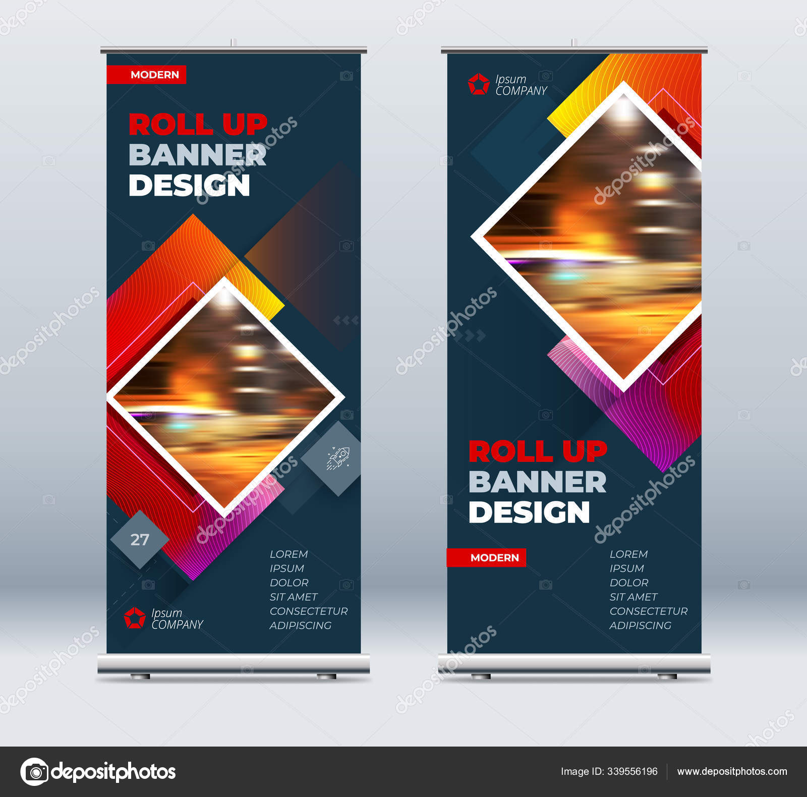 Roll Banner Presentation Vertical Roll Stand Exhibition Display Stock ...