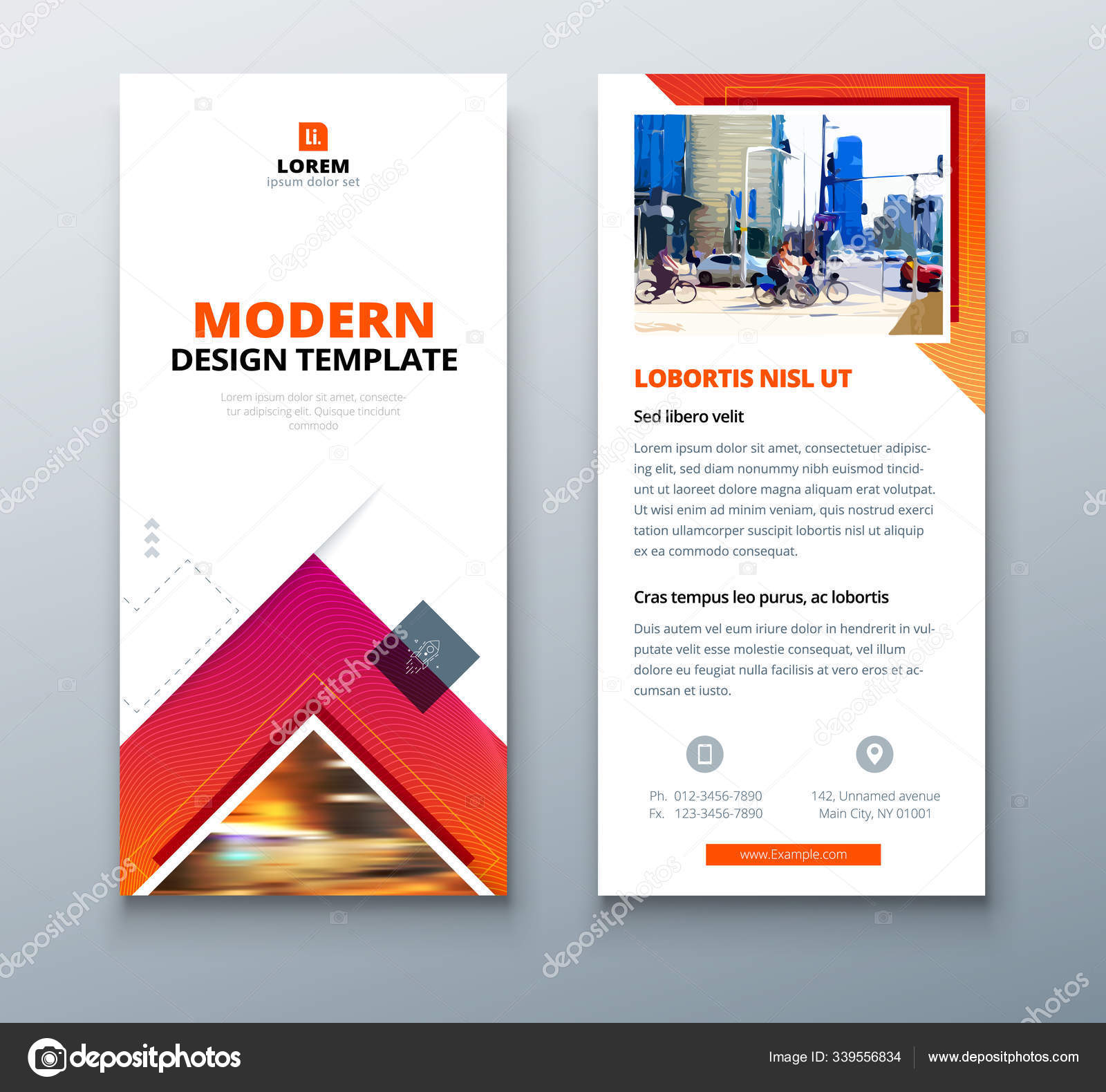 Business Flyer Design Square Shapes — Stock Vector © GreatBergens ...