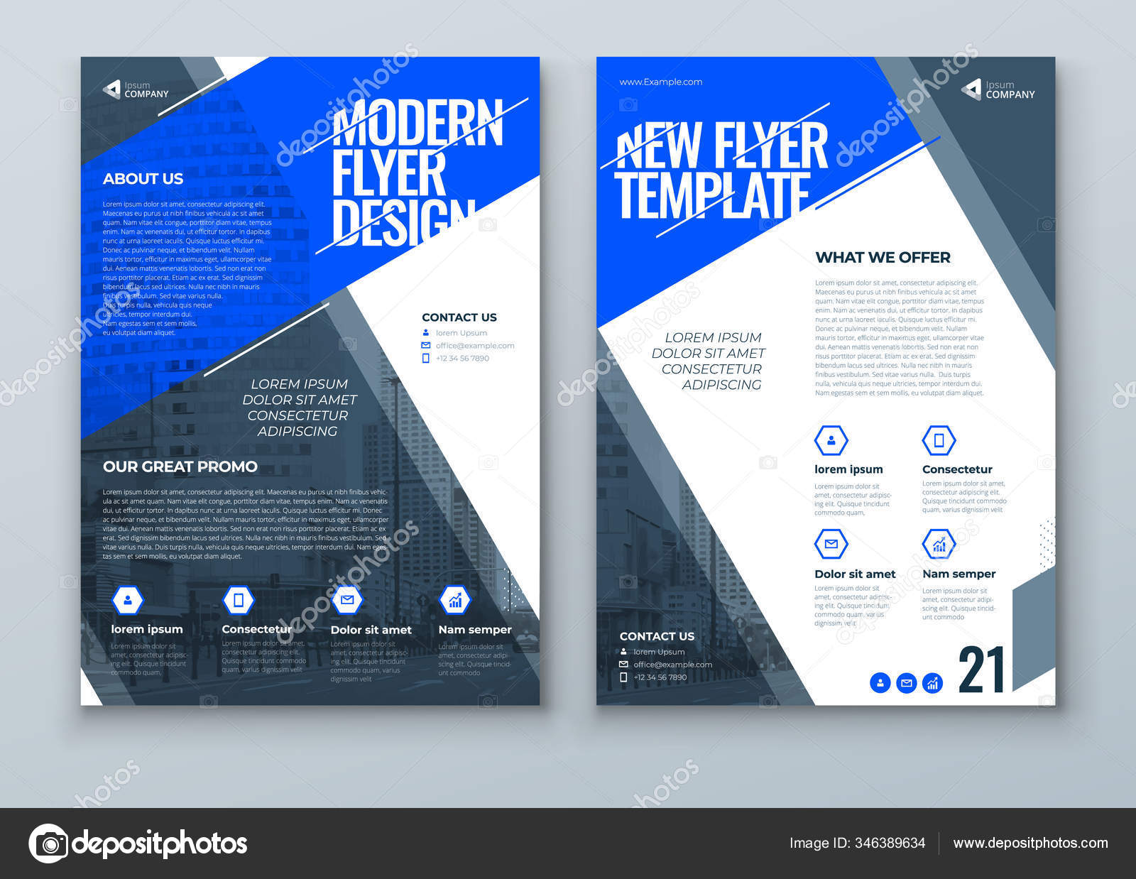 Desain Modern Flyer Desain Latar Belakang Flyer Berwarna Warni Templat ...