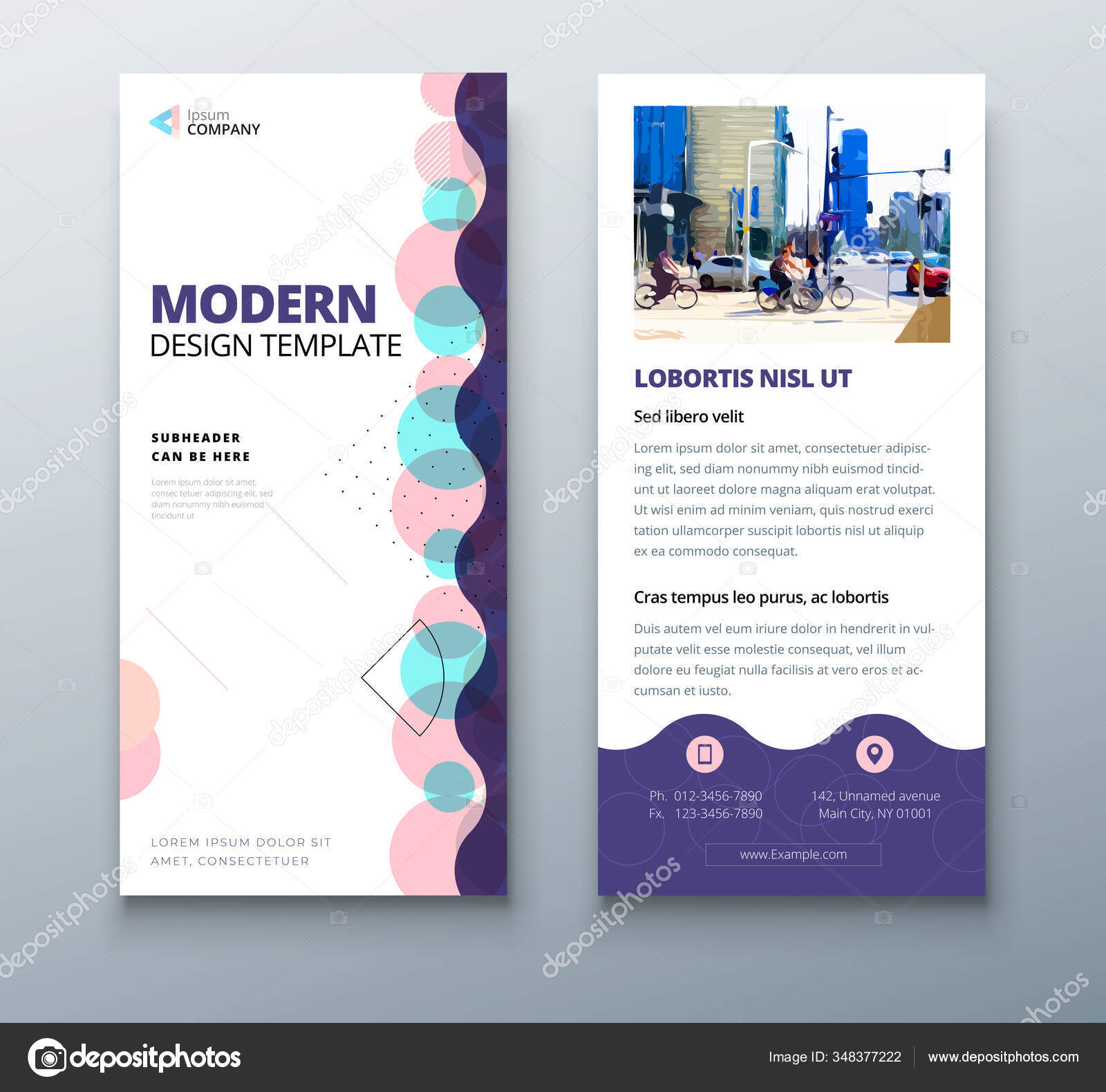 Flyer Design Colourful Square Shapes Corporate Business Template Flyer ...