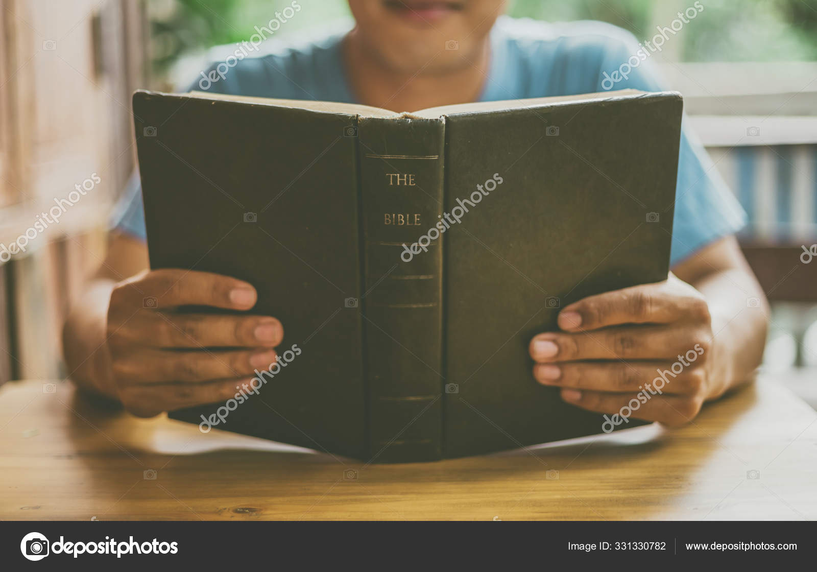 Reading Praying Bible Stock Photo by ©Jantanee 331330782