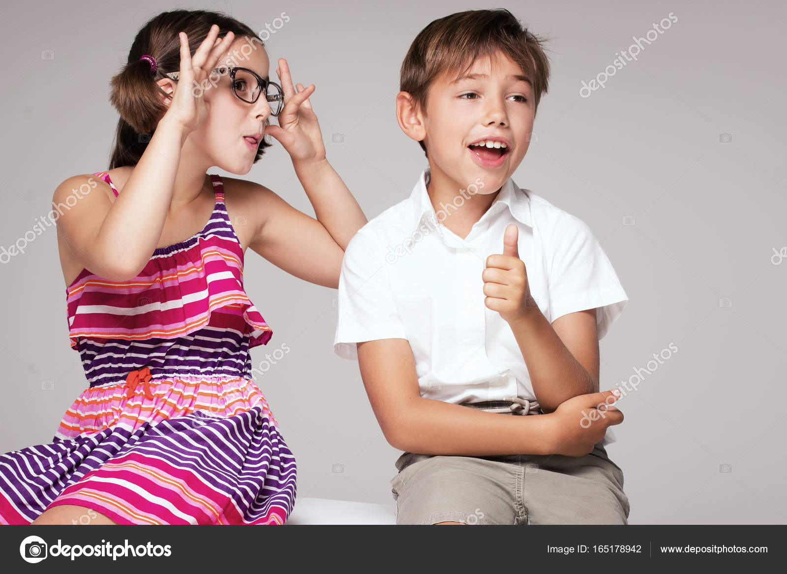 Two kids having fun together. — Stock Photo © NeonShot #165178942