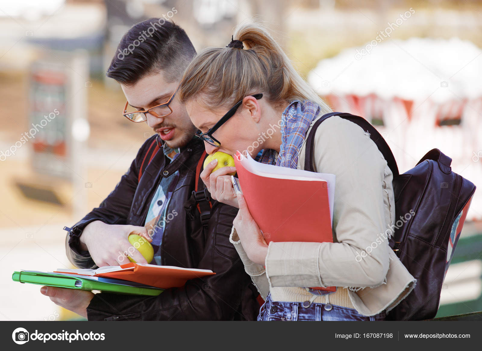 College Students in front of the University — Stock Photo © grki #167087198