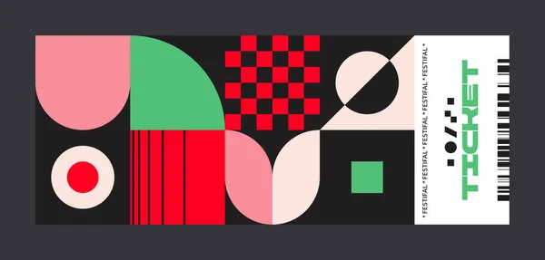 Tickets Abstract Vector Design Template Set Stock Illustration by ...