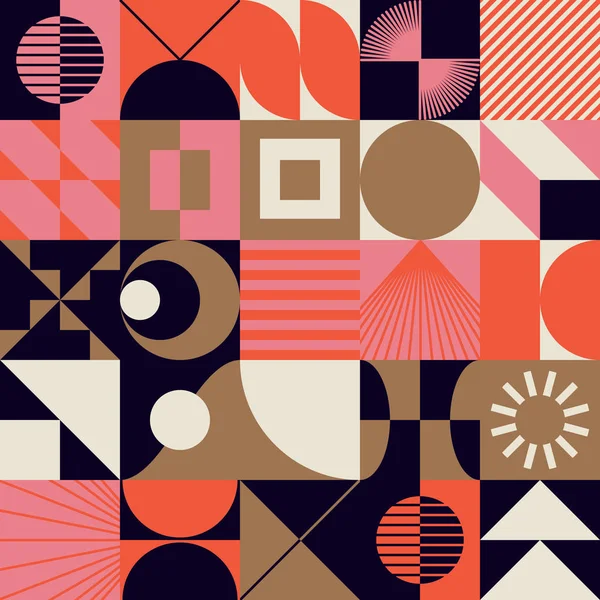 Neo Modernism Artwork Pattern Made Abstract Vector Geometric Shapes Forms Stock Vector Image by ...