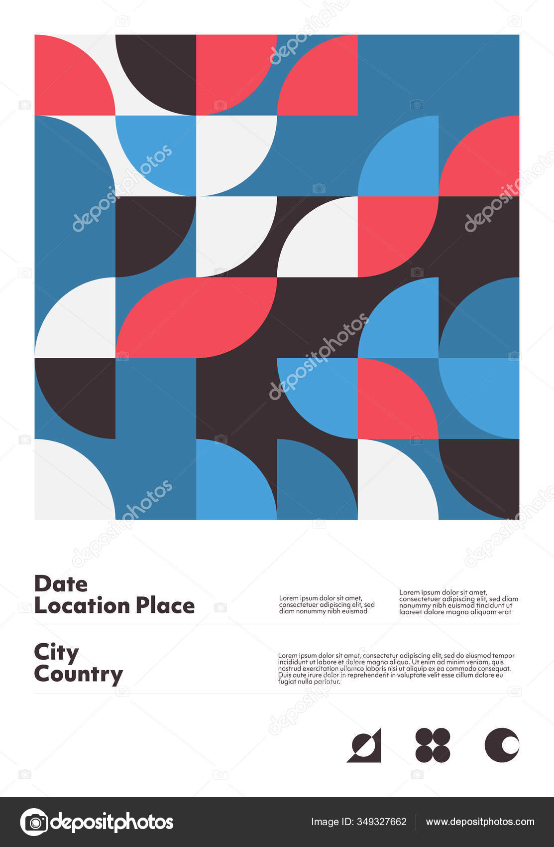Geometric Graphic Design Poster